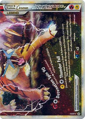 Pokemon Card HS Unleashed Entei & Raikou LEGEND 91/95 Holo Rare ...