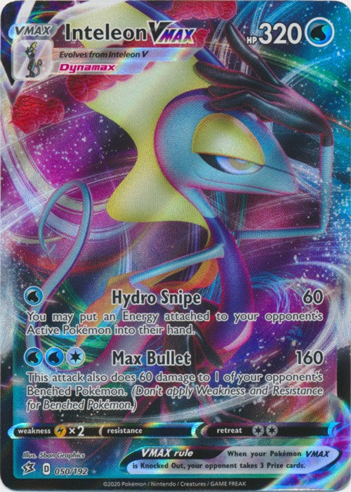 Inteleon VMAX - 050/192 Pokemon SWSH Rebel Clash Ultra Rare – PokeOrder.com