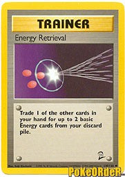 Pokemon Base Set 2 Uncommon Card - Trainer Energy Retrieval 110/130 ...