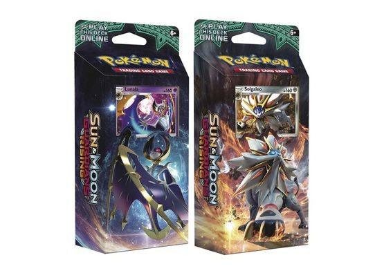 Pokemon Sun & Moon Guardians Rising Solgaleo & Lunala Theme Deck Set ...